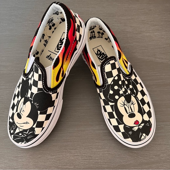 Vans | Shoes | Disney X Vans Mickey And Minnie Slipon Shoe | Poshmark